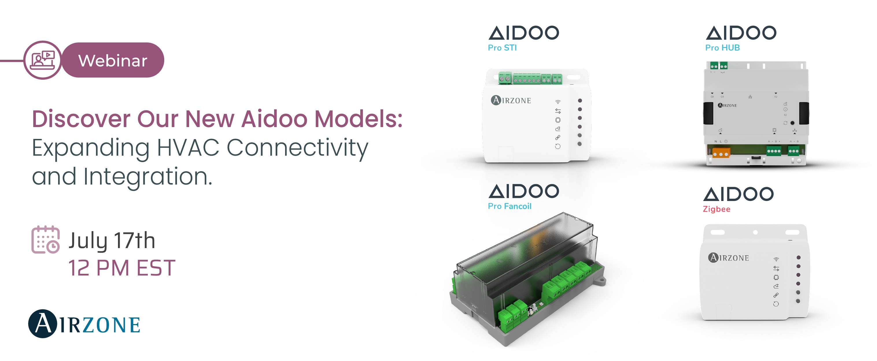 Discover the new AIDOO models | HVAC Control Solutions